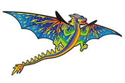 76 Inch Wide SuperSize 3-D Dragon Ripstop Nylon Dragon Kite – Magic ...